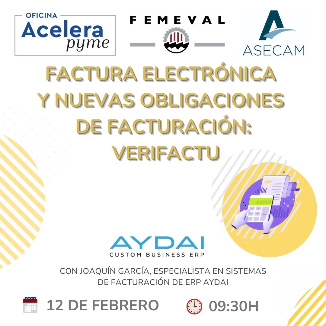 Factura electrónica y nuevas obligaciones de facturación: VeriFactu - Asecam